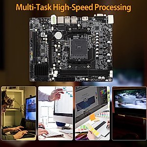 for AMD DDR3 1333/1600/1866/2133MHz 4G/8G A88 Desktop Computer Motherboard,FM2/FM2+CPU Interface Mainboard,All Solid State 5-Phase Power Supply,HDMI Interface,Integrated Sound Card
