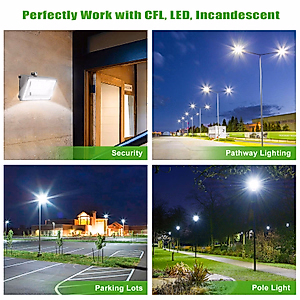 2-Pack, Dusk to Dawn/Day Night Sensor, Photoelectric Switch, Photo Cell Sensor, 110V/120V/220V/240V Input, UL Listed, IP65 Water-Resistant, Photocell for Outdoor Light