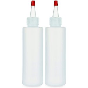 BRIGHTFROM Condiment Squeeze Bottles, 4 OZ Empty Squirt Bottle with Red Top Cap, Leak Proof - Great for Ketchup, Mustard, Syrup, Sauces, Dressing, Oil, Arts and Crafts, BPA FREE Plastic - Pack of 2