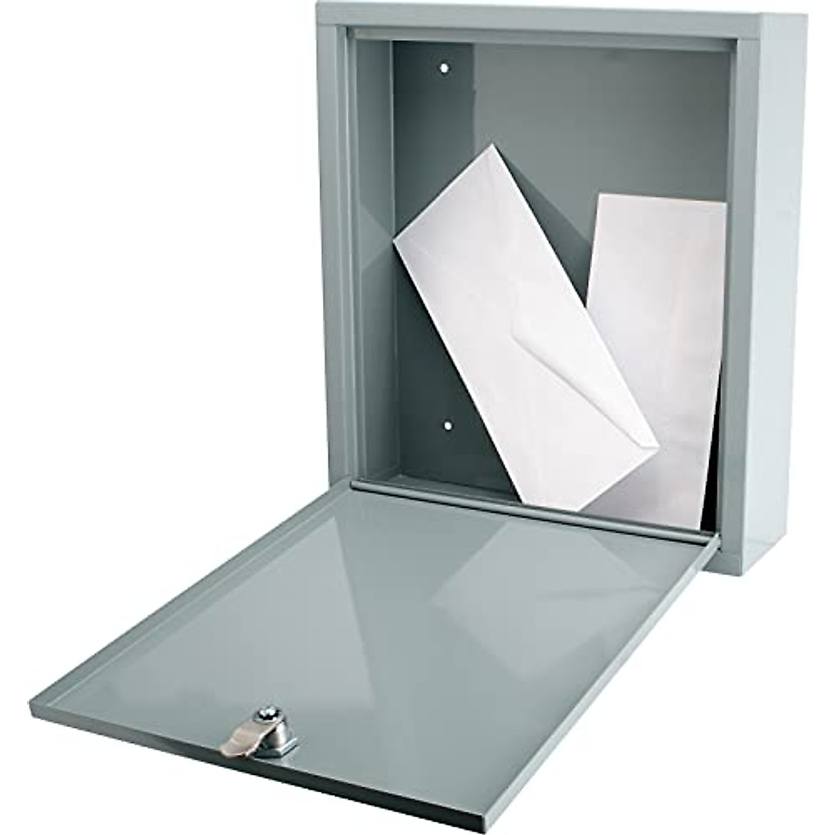 Barska Wall Mount Multi-Purpose Locking Mail Suggestion Drop Box with Key Lock for Home Office Classroom