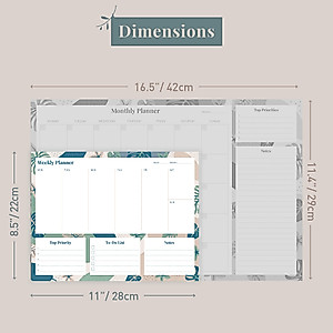 Rileys Weekly Planner Pad, Weekly Calendar Pad Tear Off, Desk Planner, Weekly To Do List Notepad, Weekly Planner Notepad, Desk Calendar, Undated Weekly Organizer, Daily To Do List Planner 11” x 8.5”