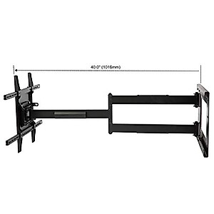 Wall Mount World - 40 Inch Extension Wall Mount - 90 Degree Swivel - 15° Adjustable Tilt Angle - Easy Install - Mounting Hardware Included Fits Sharp LC-58Q620U 58 Inch Display VESA 300x200mm Ready