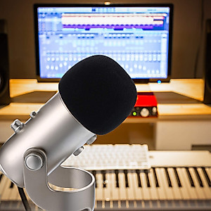 Mudder Mic Cover Foam Microphone Windscreen, Condenser Microphone (Size A, 1 Pack)