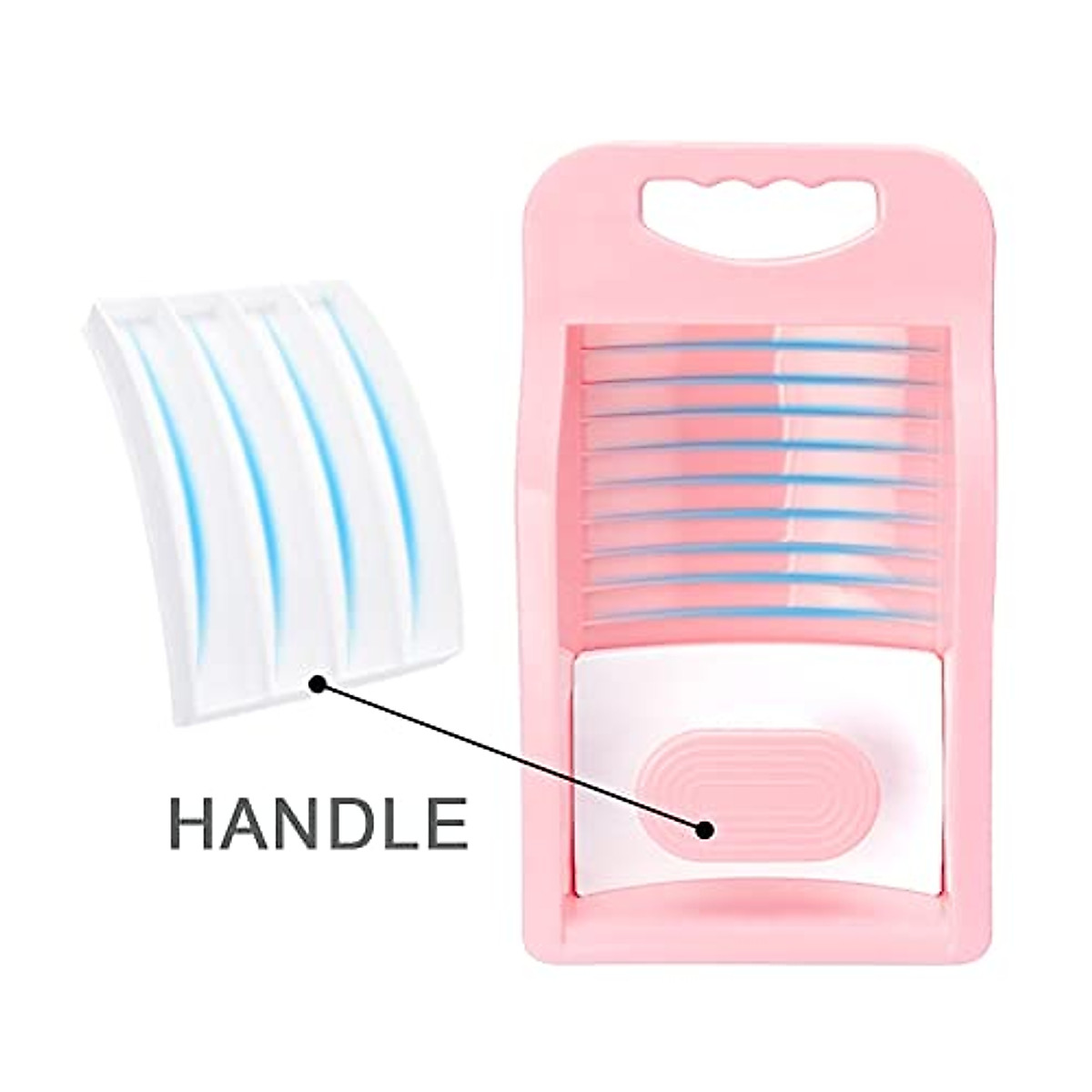 Washboard for Laundry, Personal Underwear Sock Washing Board Plastic Mini Hand Washing Machine for Hand Washing Diaper Clothes and Small Items