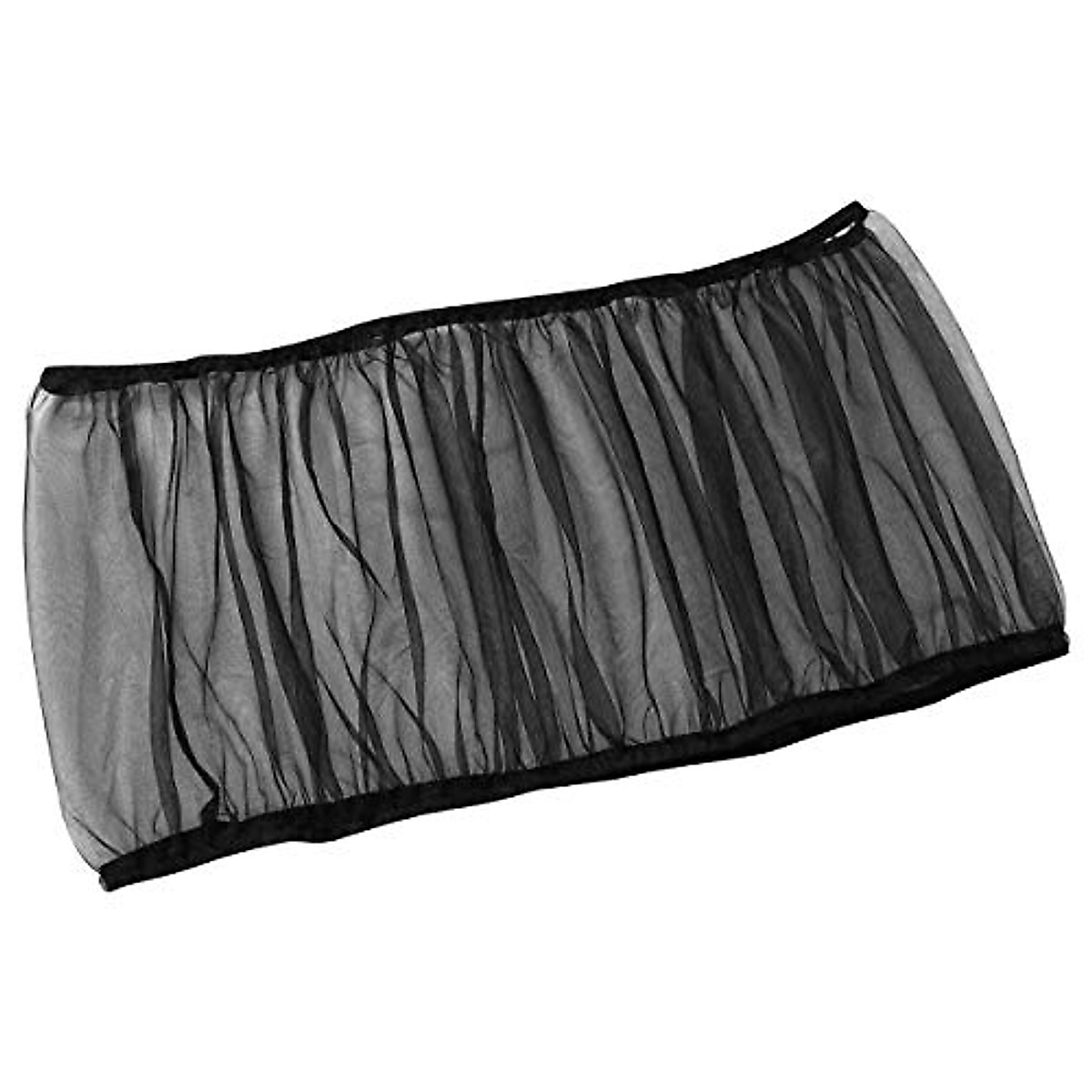 UEETEK Bird Cage Skirt Mesh Bird Seed Catcher Net Cage Cover Size M (Black)