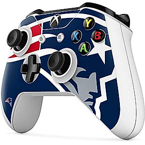 Skinit Decal Gaming Skin compatible with Xbox One S Controller - Officially Licensed NFL New England Patriots Large Logo Design