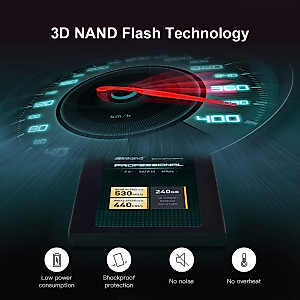 INLAND Professional 240GB SSD 3D NAND SATA III 6Gb/s 2.5" 7mm Internal Solid State Drive (240G)
