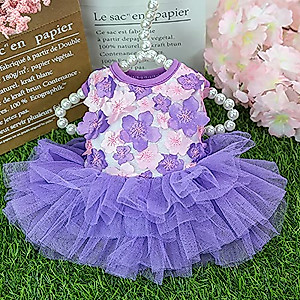 HonpraD Large Female Dog Clothes Cat Dress Lace Skirt Pet Puppy Dog Princess Costume Apparel Clothes