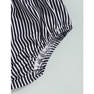 My First Halloween Outfit Baby Boy Newborn Gentleman Suspender Romper and Skull Bottom Halloween Clothing (Skull Striped, 0-3 Months)