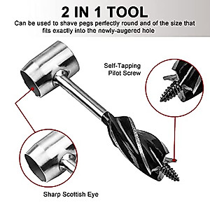 A4R Bushcraft Gear - Hand Auger Wrench – Bushcraft Hand Auger Wrench - Scotch Eye Wood Auger - Scotch Eye Auger