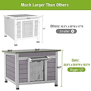 Small Wooden Rabbit Hutch Outdoor Bunny Cage Indoor Guinea Pig Cage Small Animal House Weatherproof