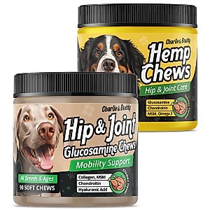 Hemp Hiр and Jоint Supplement for Dogs+Glucosamine for Dogs Chewable, Joint Supplement for Dogs for Mobility Support
