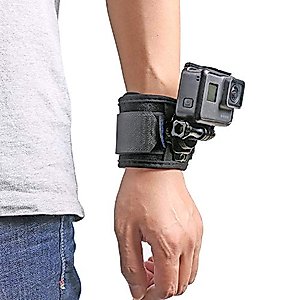 SUREWO Wrist Strap Mount Compatible with GoPro Hero 11/10/9/8/7//6/5 Black,DJI Osmo Action 3,Insta 360 ONE R,AKASO/Campark and More