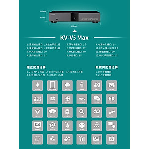 Karaoke Machine,inandonkod,2024 New Model KV-V5 Max Chinese Karaoke Player, with Reverb Wireless Microphone, 22 Inch Capacitive Touch Screen Free Cloud Download Function YouTube APP