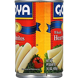 Goya Foods Whole Hearts of Palm (Palmitos), 14.1 Ounce (Pack of 12)