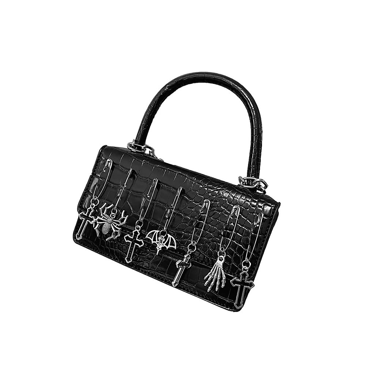 Mini Shoulder Bag Women Metal Punk Rock Mini Handbag Woman Crossbody Bags Purses