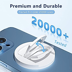 Continuity Camera Mount, Magnetic Phone Grip Ring Holder, Upgraded Phone Webcam Mount for Mac Notebooks OS Ventura Compatible with iOS 16 iPhone 12 13 14 Series