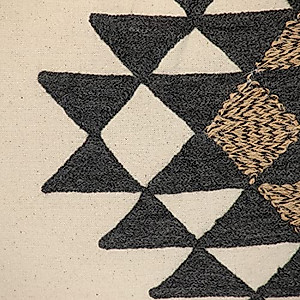 Parkland Collection Transitional Geometric Beige 14" x 20" Pillow