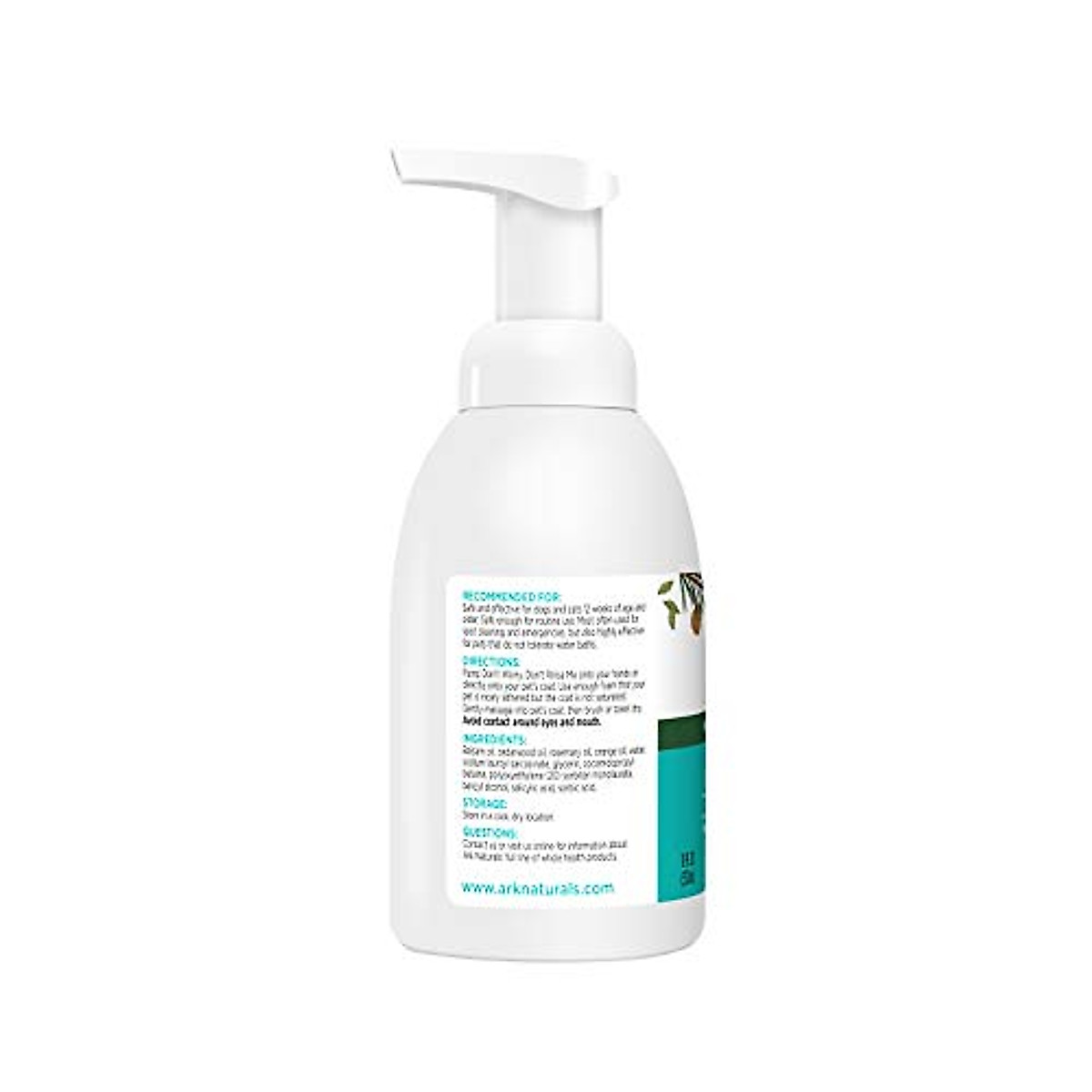 Ark Naturals Don't Worry Don't Rinse Me, Waterless No Rinse Shampoo for Dogs and Cats, Freshens and Removes Odors, 18oz Bottle