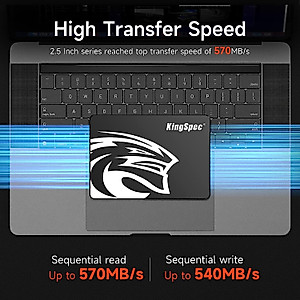 KingSpec 4TB 2.5" SATA SSD, SATA III 6Gb/s Internal Solid State Drive - 3D NAND Flash TLC, Compatible with Desktop/Laptop/All-in-one(P3,4TB)