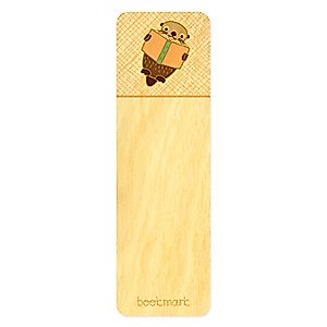 Night Owl Paper Goods Otter Read Wood Bookmark