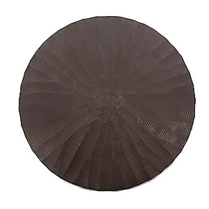 Howard Elliot Collection Round Martini Candlestick Side Drinks Resting Cocktails, Home Decor Pedestal End Table for Small Space & Living Room, Graphite (9"x9"x20")