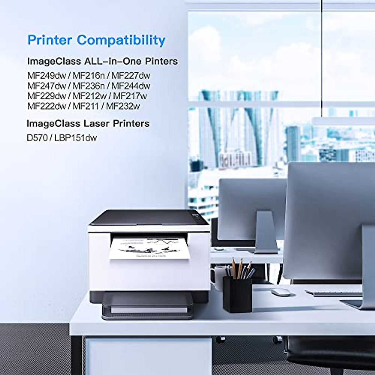 LxTekPurify Compatible Toner Cartridge Replacement for Canon 137 CRG137 9435B001AA to use with ImageClass D570 LBP151dw MF216n MF236n MF232W MF227dw MF229dw MF244dw MF247dw MF249dw (2 Black)