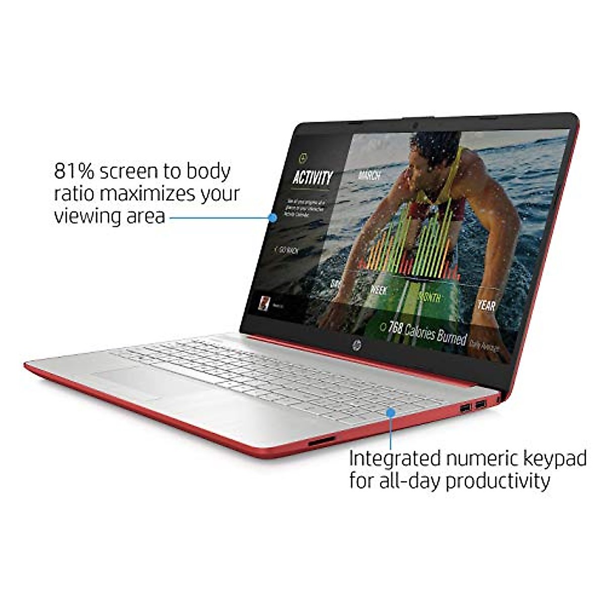 2021 Newest HP Laptop Computer, 15.6" HD Display,Intel Pentium Dual-core N5000 Upto 2.7 GHz, 4GB DDR4 RAM, 128GB SSD, HD Webcam, HDMI, Bluetooth, WiFi, Win10 S, 10+ Hours Battery, w/Hubxcel Cables