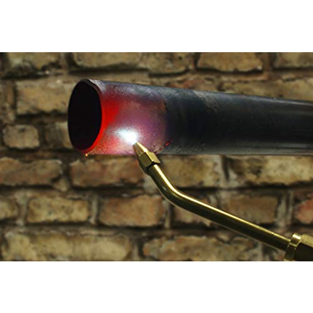 BLUEFIRE Oxypropane High Heat Welding Torch kit Free Accessory of Flint Lighter and Cylinder Holder Rack Duel Fuel by Oxygen and MAPP MAP PRO and Propane Brazing Soldering Gas Cylinders Not Included