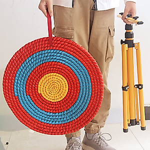 - QI HUO JU - Archery Target Stand for Adult, Mobile Adjustable Bow Target Stands Steel for Outdoor Straw&Foam Targets Range Practice Shooting