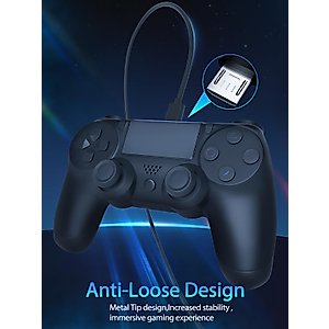 SCOVEE PS4 Controller Charging Cable Compatible with Xbox One Controller,PS4 Charger Cord for PlayStation-4,PS 4 Slim/Pro,Dualshock 4,Fire Stick,Game Accessories Micro-USB Data Cord for X-Box One S/X