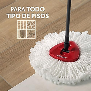 Vileda Easy Wring and Clean Microfibre Mop and Bucket with Power Spin Wringer
