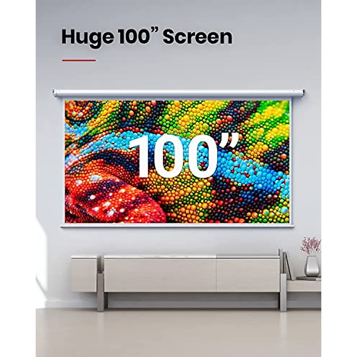 Nebula Capsule II Smart Mini Projector with Nebula 100-Inch Projector Screen