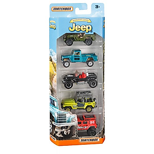 Matchbox Anniversary Edition Jeep 5-Pack, Multicolor