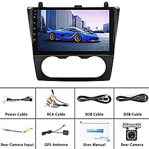 Camecho Android 10.1 Car Stereo for Nissan Teana Altima 2008-2012, 9 inch Car Radio Touchscreen with GPS Navigation WiFi FM iOS/Android Mirror Link Multimedia Head Unit + Backup Camera