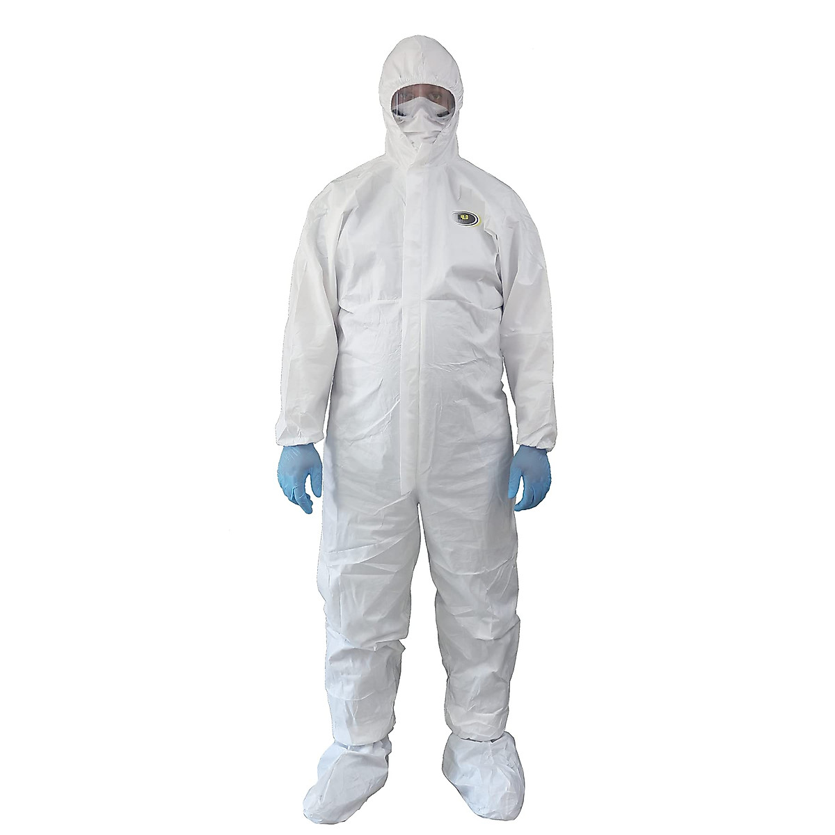 NOW INTERACTIVES YLD Disposable Protective Coverall Hazmat Suit, Heavy Duty Painters Coveralls (Medium) (1 pc)