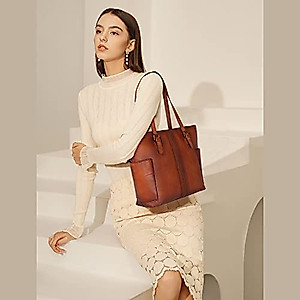 Montana West Purses and Handbags Genuine Leather Purses for Women Hobo Bags Shoulder Tote Purse MWG04-G9068BR