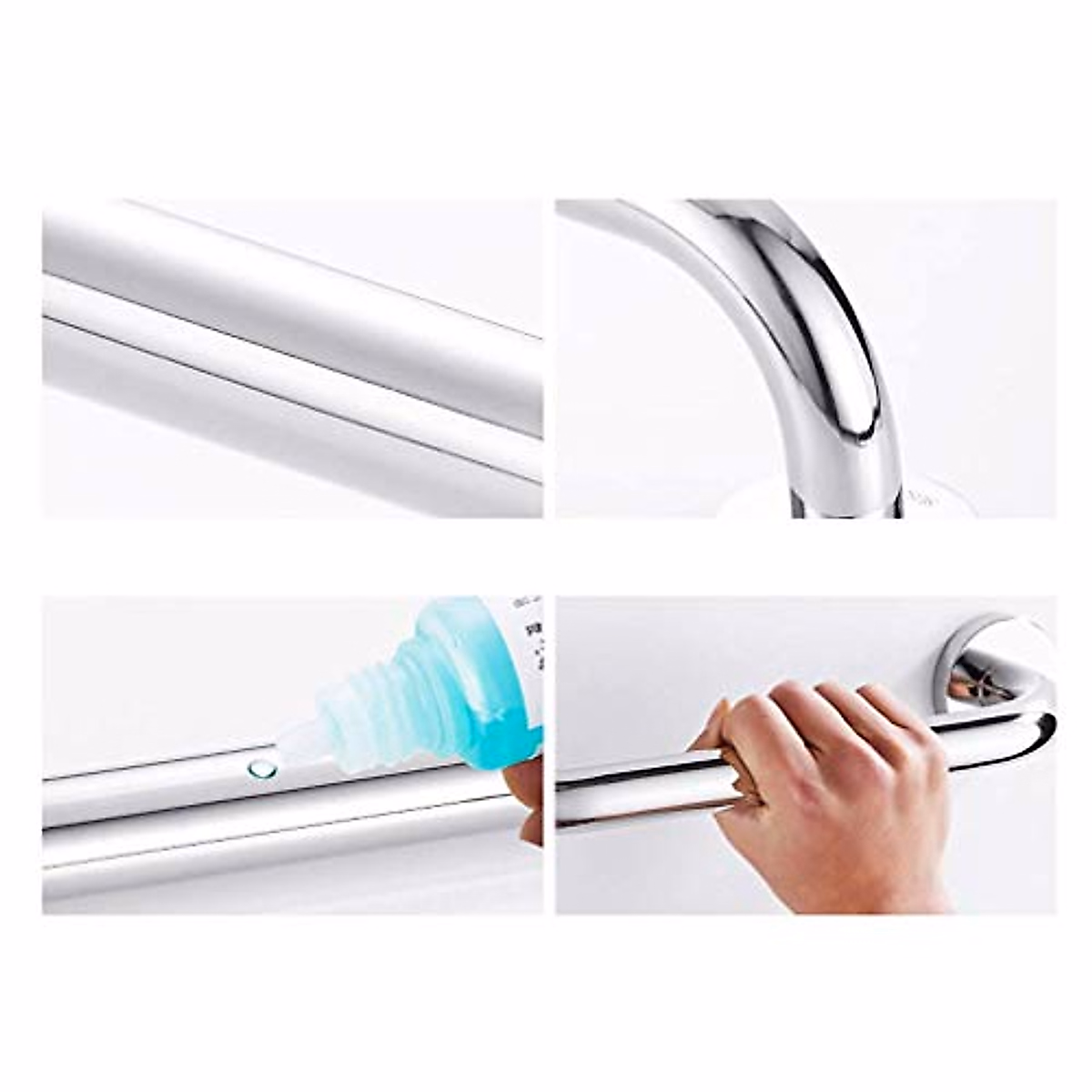 Handrails Grab Bar Bathroom Handicap Bathtub Rails, Elderly, Maternity Shower-Skid Armrests, Toilet Kitchen Handrail/45.8Cm (45.8cm)