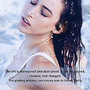 Bluetooth Headphones - Open Ear Sport Headphones, Bluetooth 5.2 Wireless Earphones with Built-in Mic, Sweat Resistant Headset for Running, Cycling, Hiking