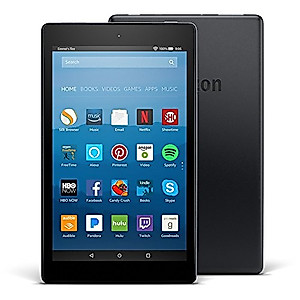 Fire HD 8 Tablet with Alexa, 8" HD Display, 32 GB, Black - with Special Offers (Previous Generation – 7th)