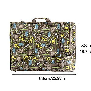 Art Portfolio Bag - Art Portfolio Case Tote Bag Carry Backpack - 4K Canvas Artist Travel Sketch Board Drawboard Sketchpad Art Storage Bag for Drawing Sketching Painting Art Supplies Artwork