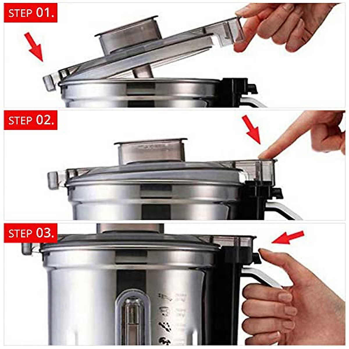 Large Capacity Blender 220V Auto Pulse Technology Blender Titanium Blade Multifunctional Grinder Cooking Machine Gristmill 7step speed Control 650w 3000ml