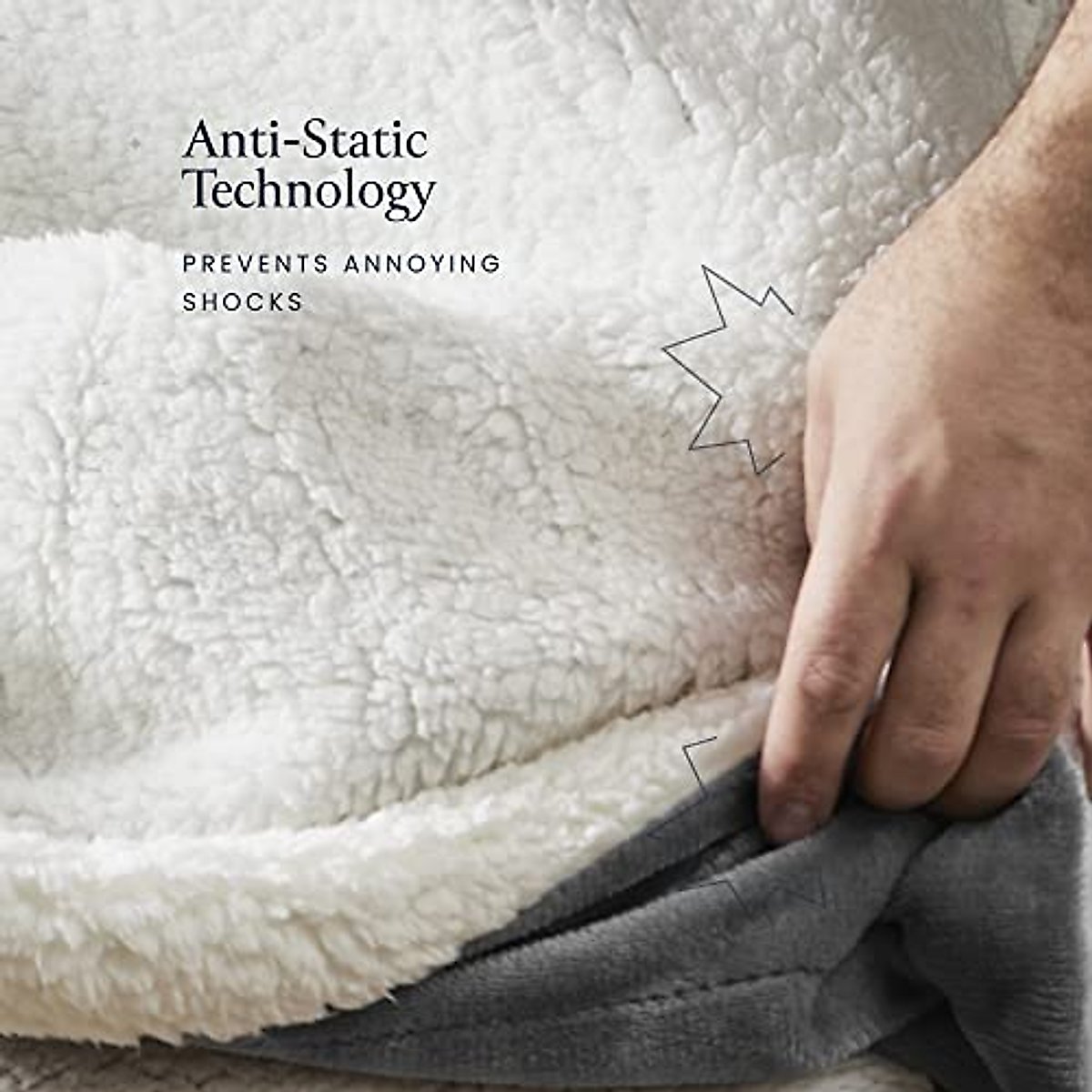 BELADOR Throw Blanket - Fleece Blankets Twin Size 60"x80" - Soft Blanket With Sherpa Reverse Fluff- Travel Blanket For Bed, Anti-Static Blankets & Throws- Lightweight Blanket, Cozy Fuzzy Couch Blanket