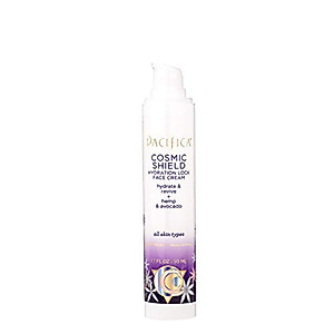 Pacifica Beauty Cosmic Shield Hydration Lock Face Cream, For All Skin Types, Vegan and Cruelty Free, Orange, 1.7 Count
