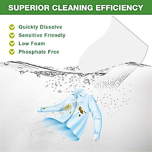 HOMEXCEL Laundry Detergent Sheets Fresh Scent Eco-Friendly, (60 Loads) 30 Washer Sheets, Plastic-Free Laundry Soap Sheets, Hypoallergenic Liquid Less Clear Strips for Travel, Home Clothes Washing