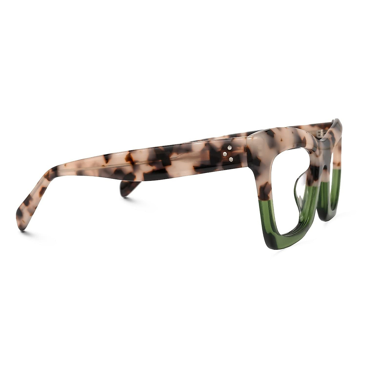 VOOGLAM Rectangle Eyeglasses for Women with Non-prescription Clear Lens Sienna GJGA035804-07