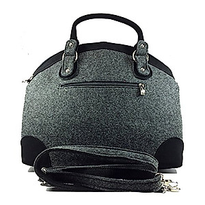 Irish Tote Handbag for Women Celtic Knot Wool & Leather Purse Made in Ireland