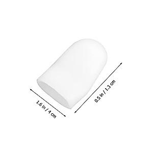 CLISPEED 12 PC Thumb Protector Silicone Mitts Silicone Finger Sleeves Support Finger Cap Finger Cots Protective Case Gel Gloves Toe Corn Protectors Toe Caps Toe Protector Extended Sleeve