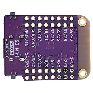 CANADUINO® WEMOS S2 Mini V1.0.0 ESP32-S2-2MB PSRAM - 4MB Flash