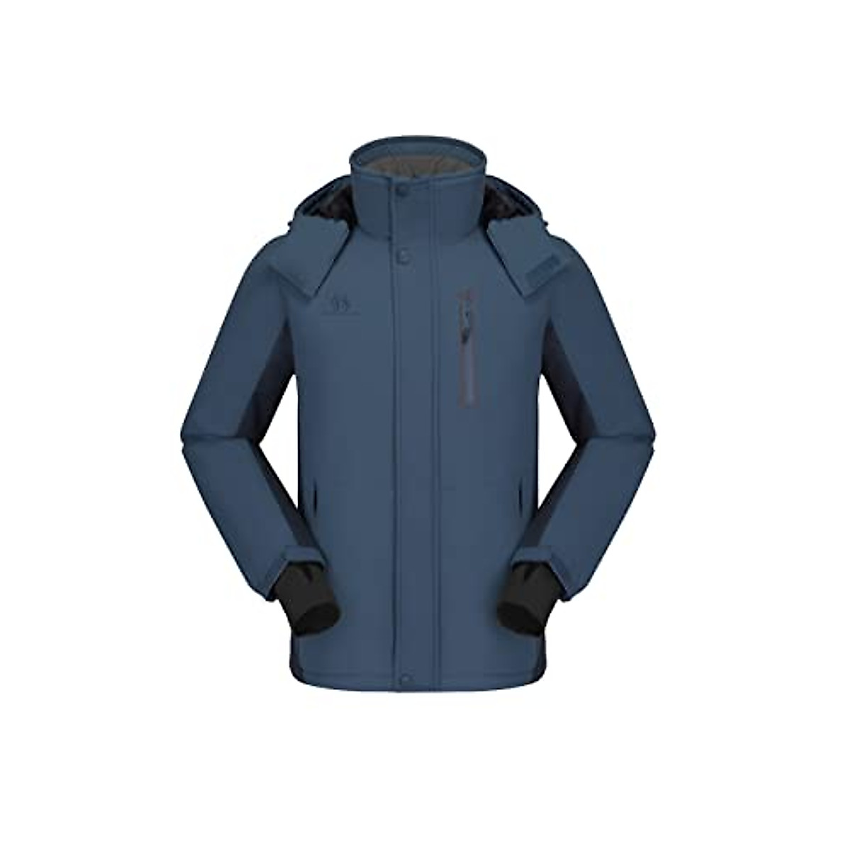 GOLDEN CAMEL Men's Winter Ski Jacket Mountain Snow Coats Waterproof Detachable Hood Windproof Fleece Rain Jackets